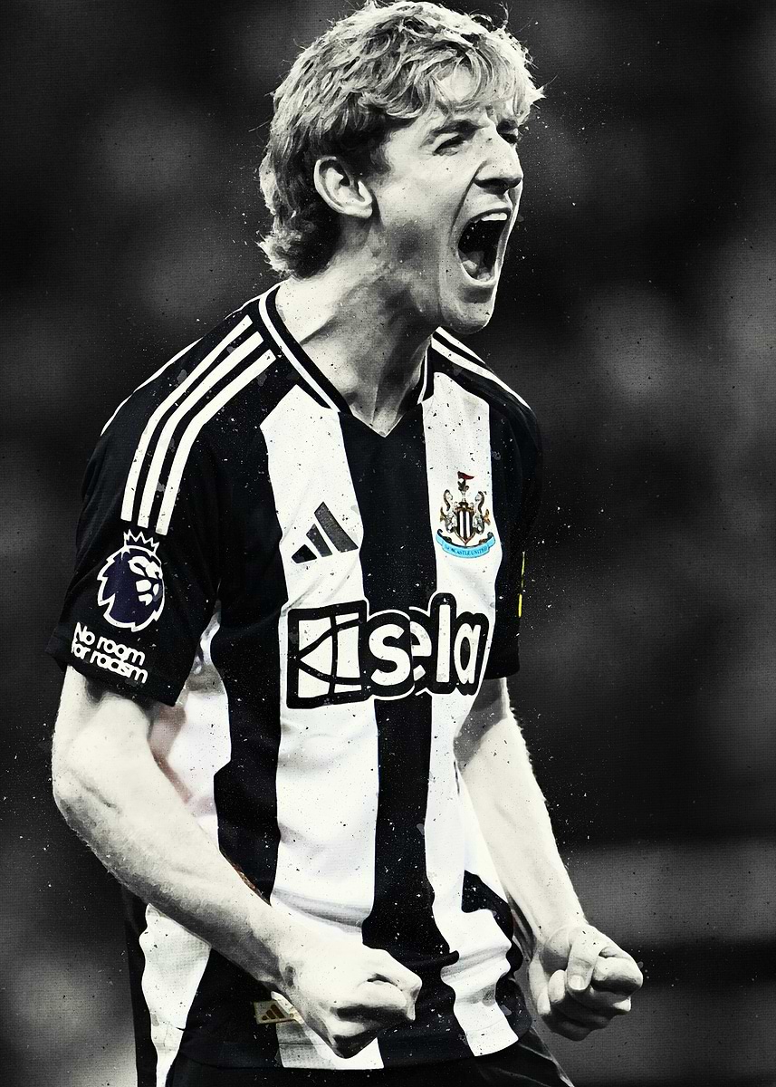 'Soccer Anthony Gordon Celebrating Goal' Poster, picture, metal print ...