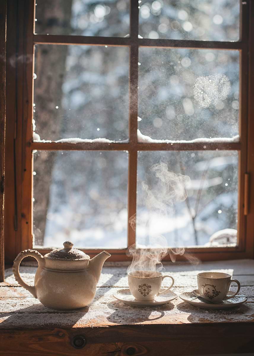 'Winter Tea by The Window' Poster, picture, metal print, paint by Mark ...