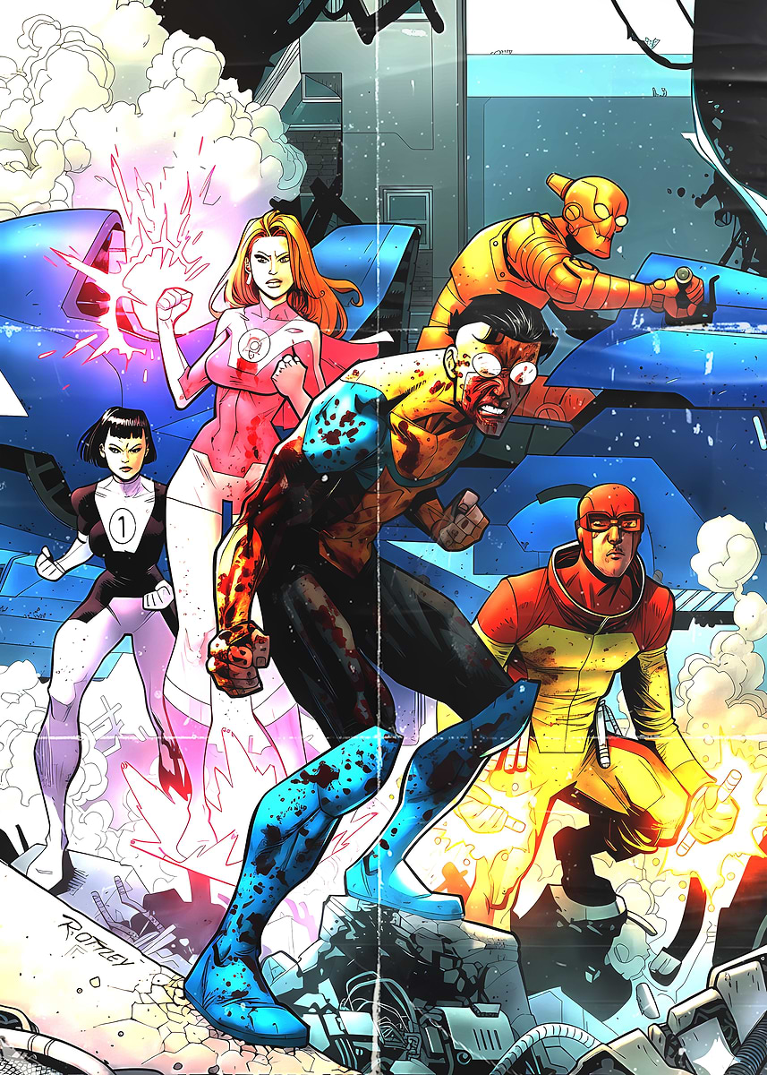 'Invincible Comic Book Cover Art' Poster, picture, metal print, paint ...