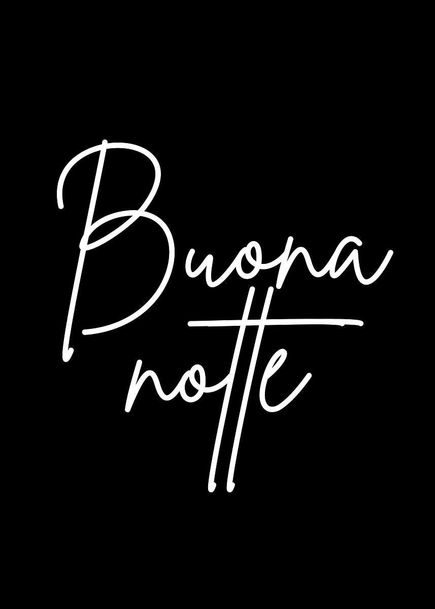 'Buona notte' Poster, picture, metal print, paint by Sam Studio | Displate