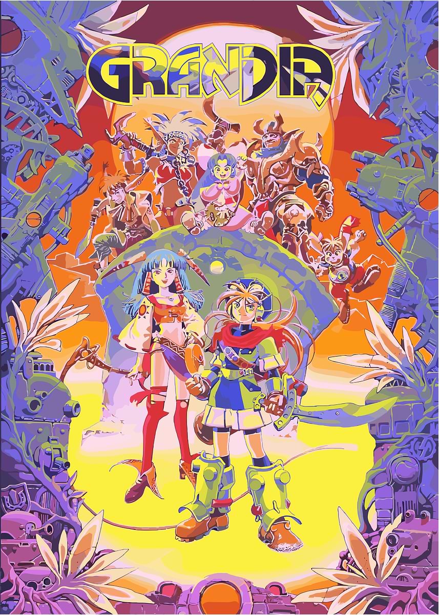 'Grandia Game Cover Art' Poster, picture, metal print, paint by Kang ...