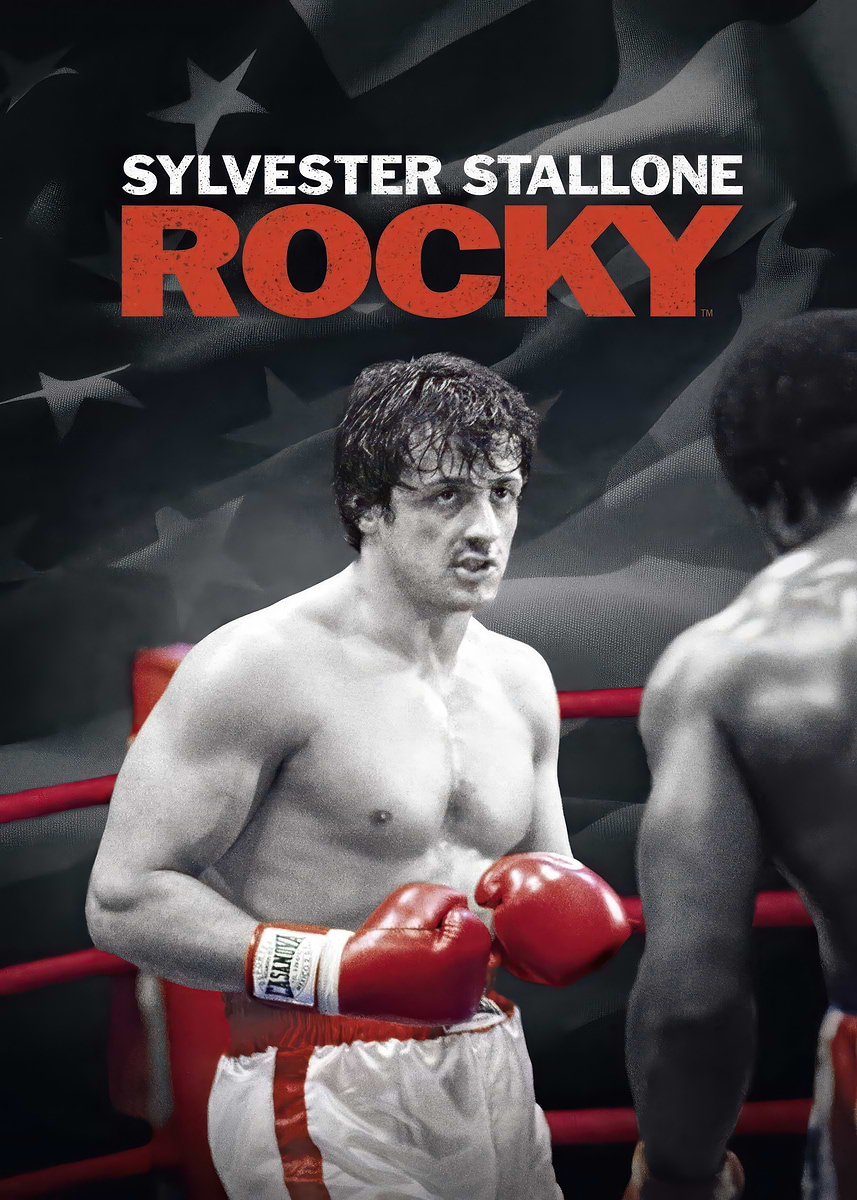 'Rocky Movie Poster' Poster, picture, metal print, paint by bodiljane ...