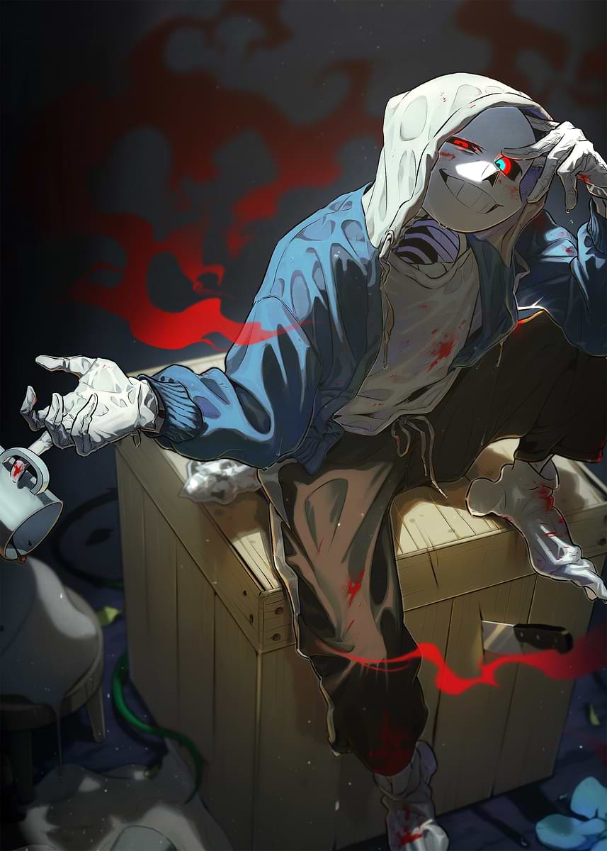 'Sans from Undertale fanart' Poster, picture, metal print, paint by ...