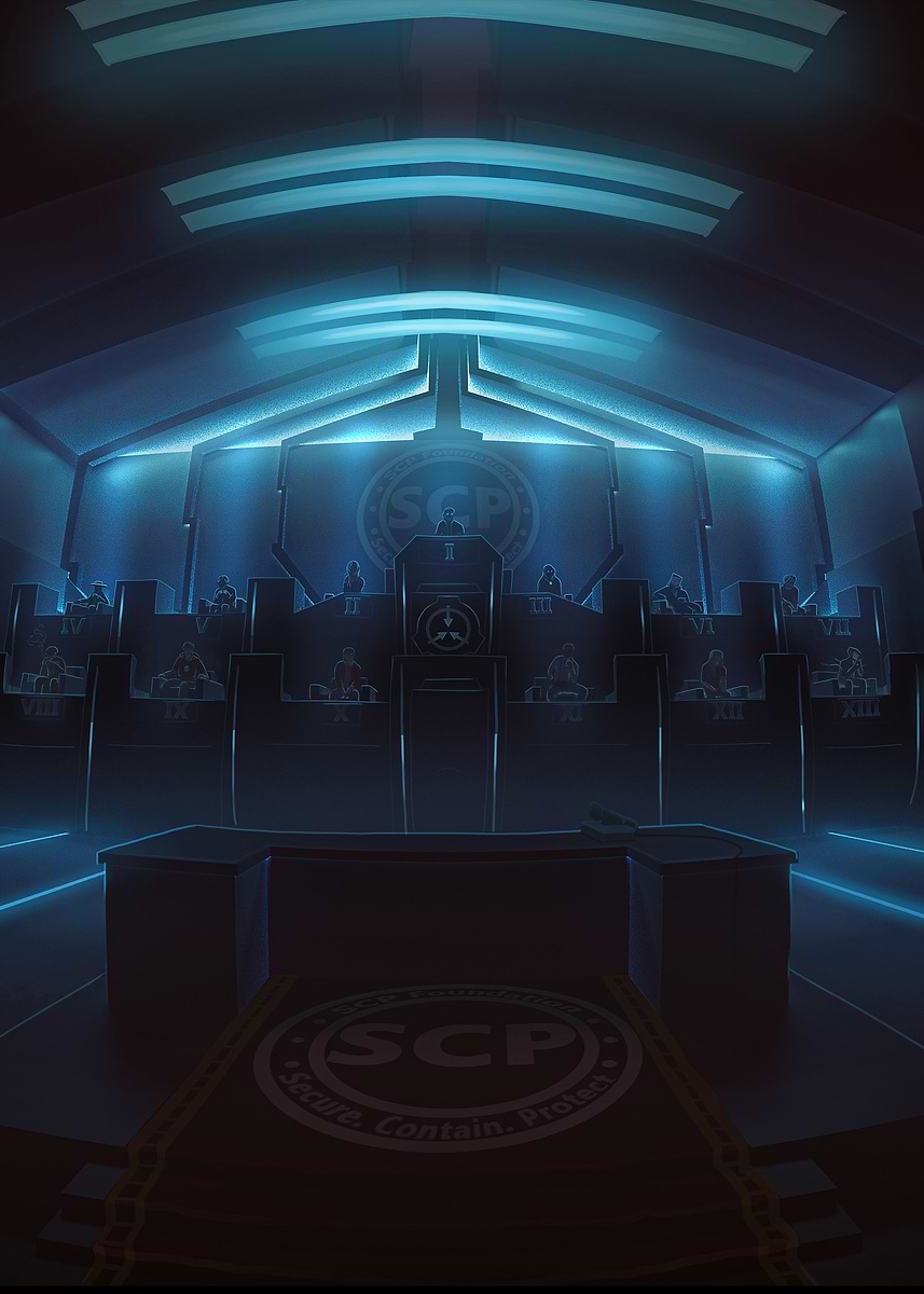 'SCP Foundation O5 Council Chamber Illustration' Poster, picture, metal ...