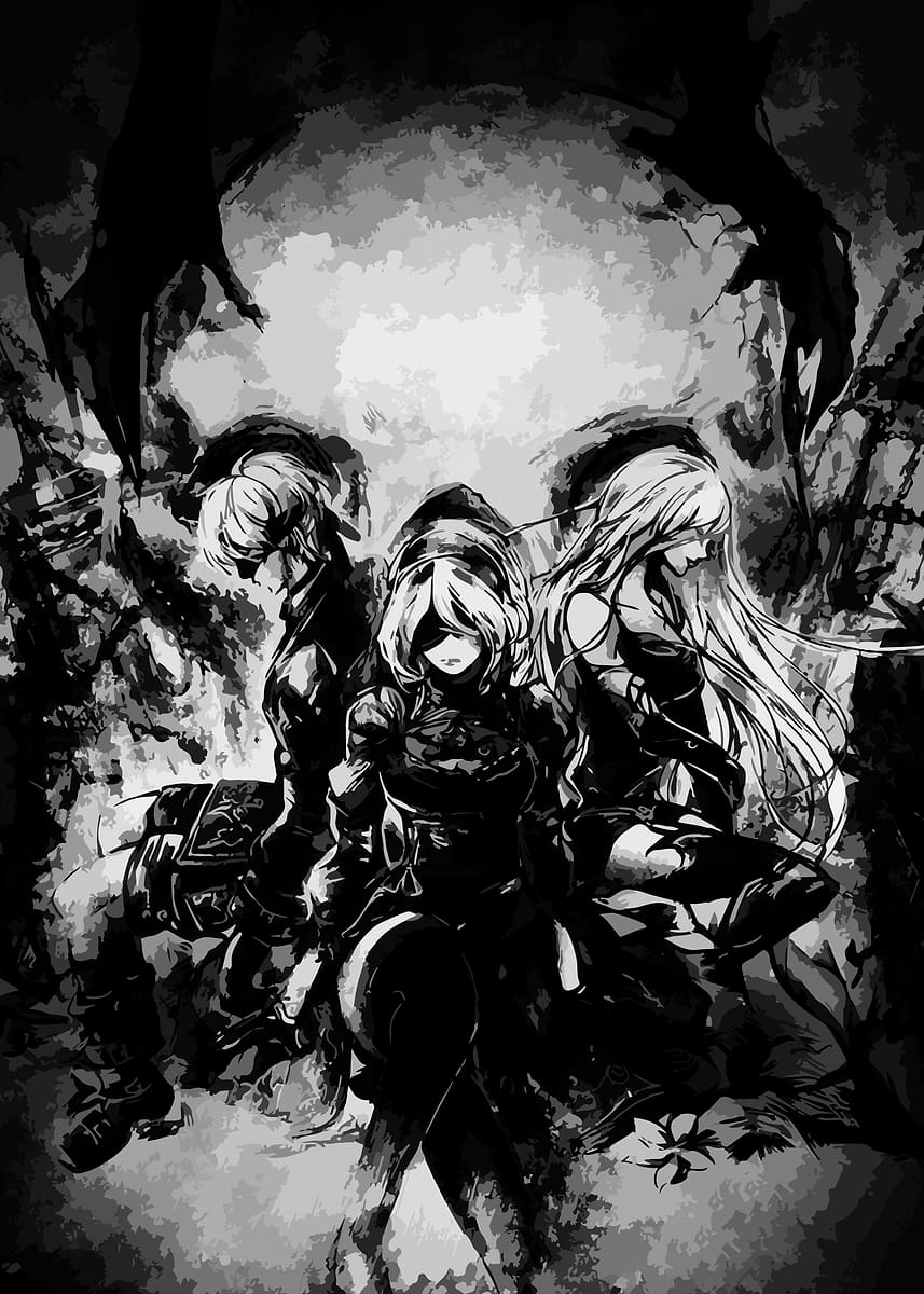 'Nier Automata' Poster, picture, metal print, paint by アダム | Displate