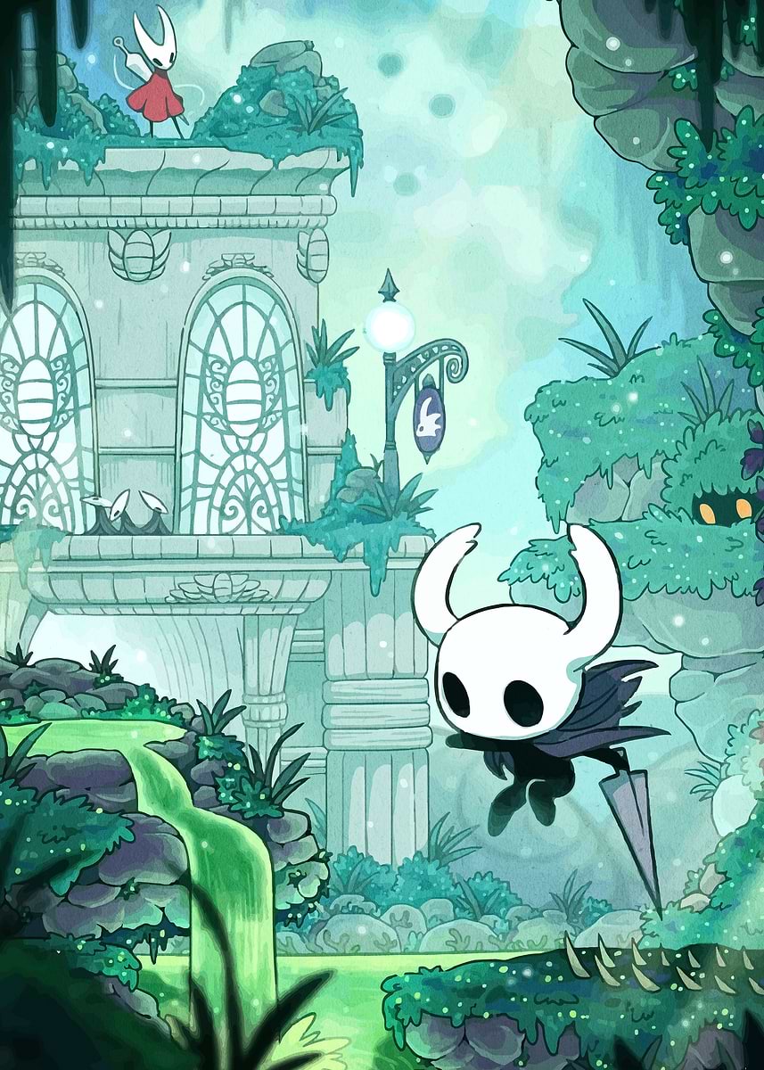 'Hollow Knight Illustration' Poster, picture, metal print, paint by ...