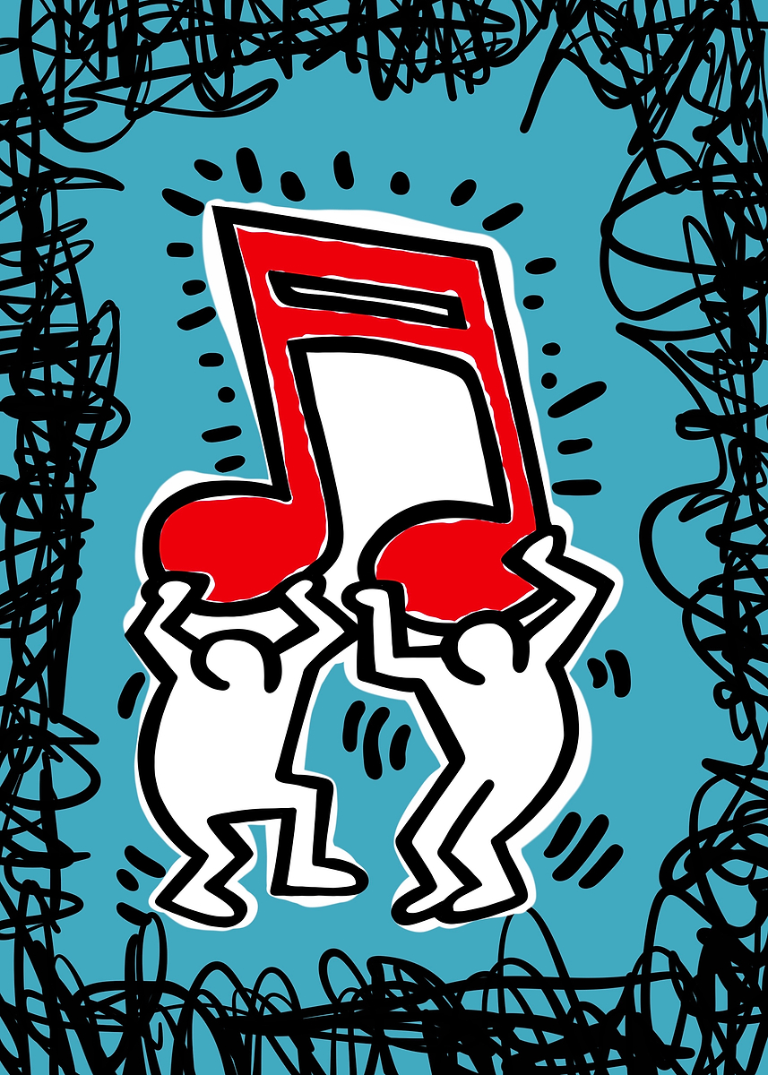 'Music Note ' Poster, picture, metal print, paint by fay list.art ...