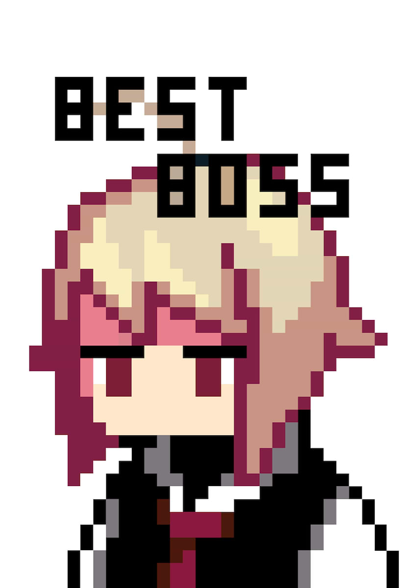 'Best Boss Va-11 Hall-A' Poster, picture, metal print, paint by Maxxo ...