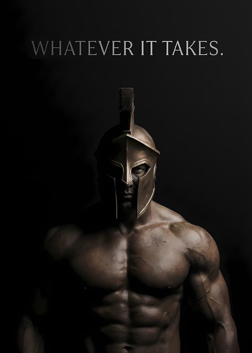 'Spartan Warrior: Whatever It Takes' Poster, picture, metal print ...