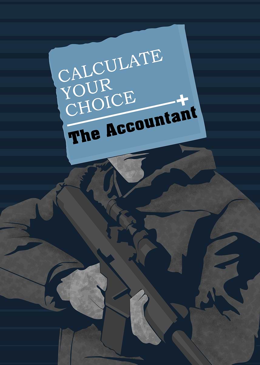'The Accountant ' Poster, picture, metal print, paint by geeks holic ...