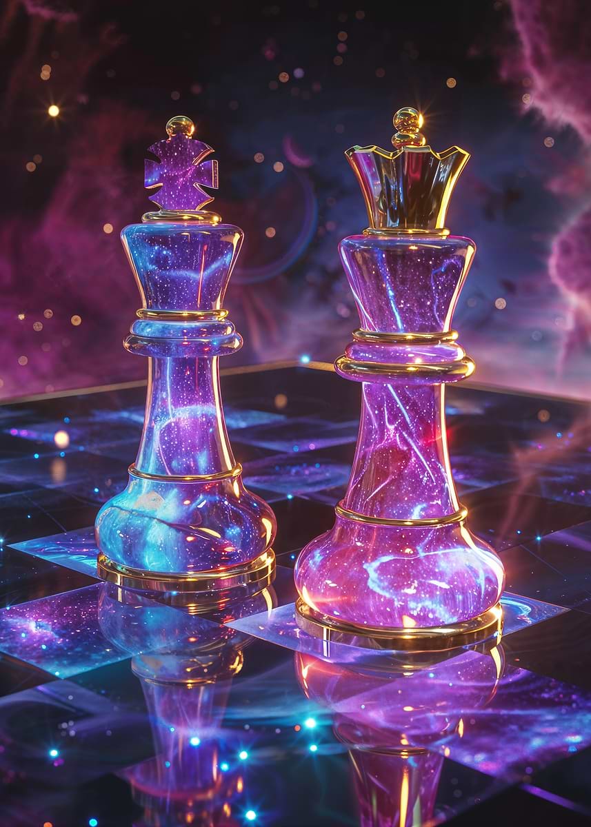 'Eternal Checkmate' Poster, picture, metal print, paint by ...