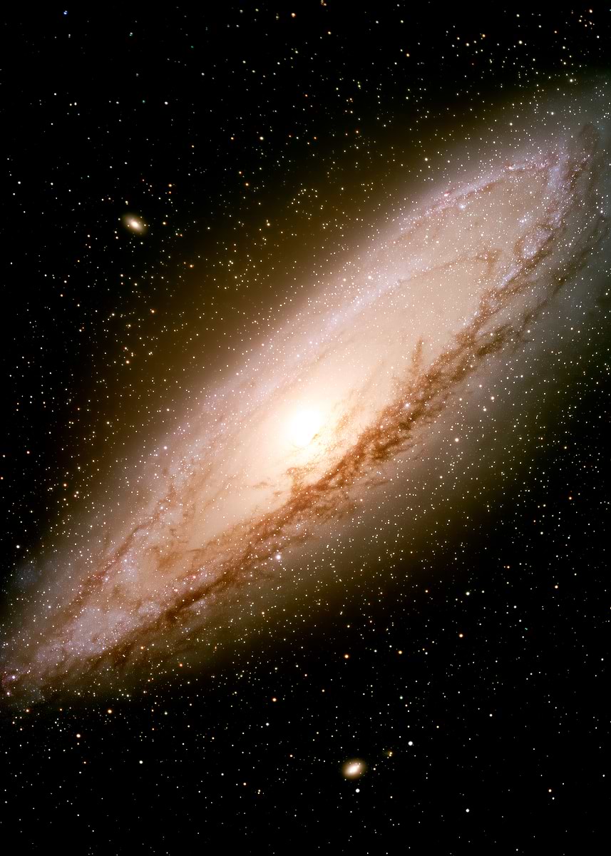 'Andromeda Galaxy in Deep Space' Poster, picture, metal print, paint by ...