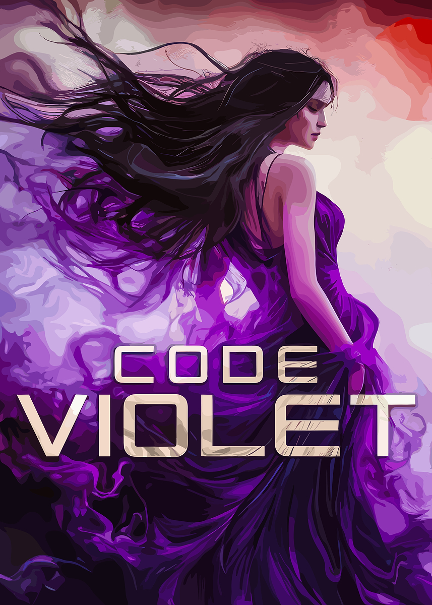 'Code Violet Woman in Purple Dress' Poster, picture, metal print, paint ...
