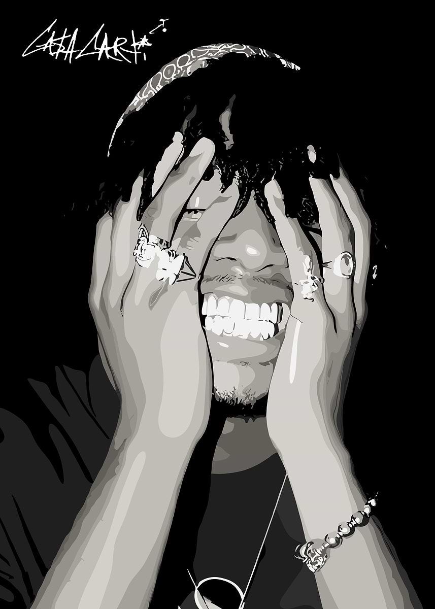'Playboi Carti Portrait' Poster, picture, metal print, paint by Music ...
