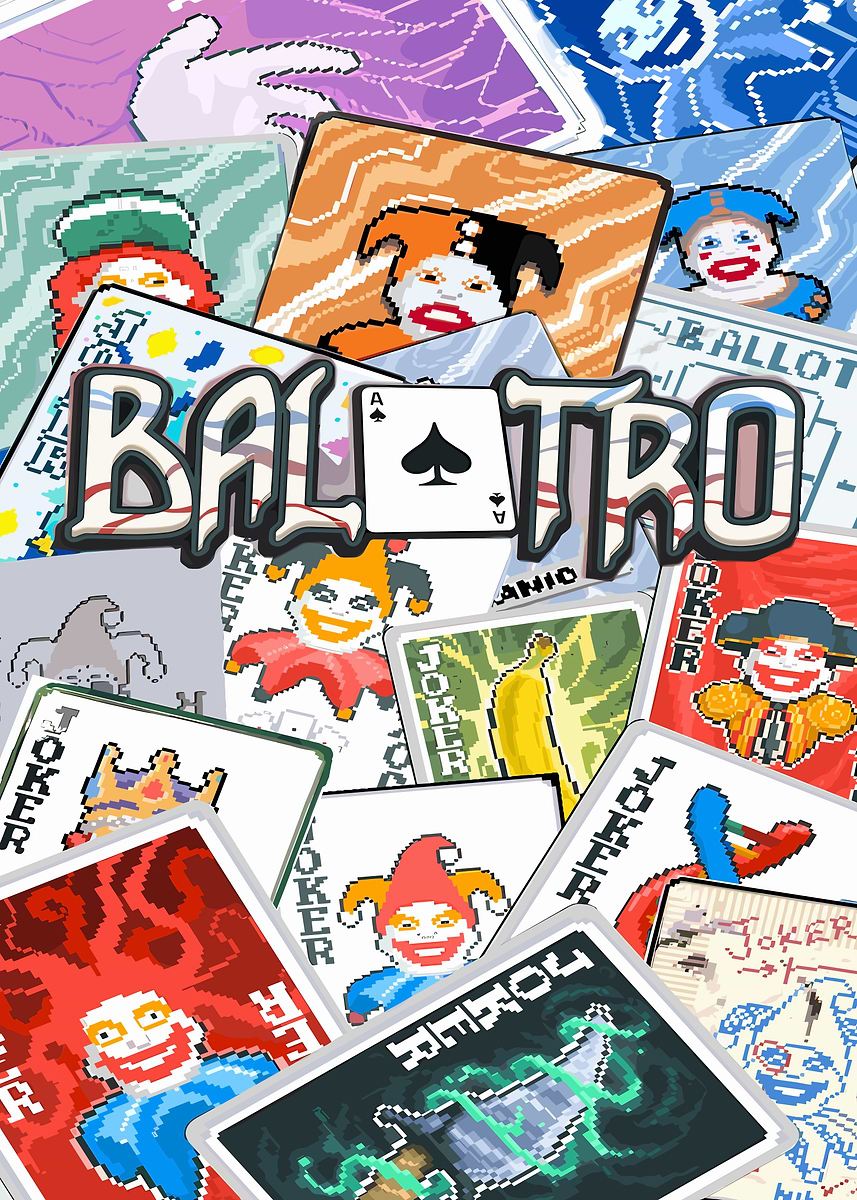 'Balatro Game Pixel Art' Poster, picture, metal print, paint by ...