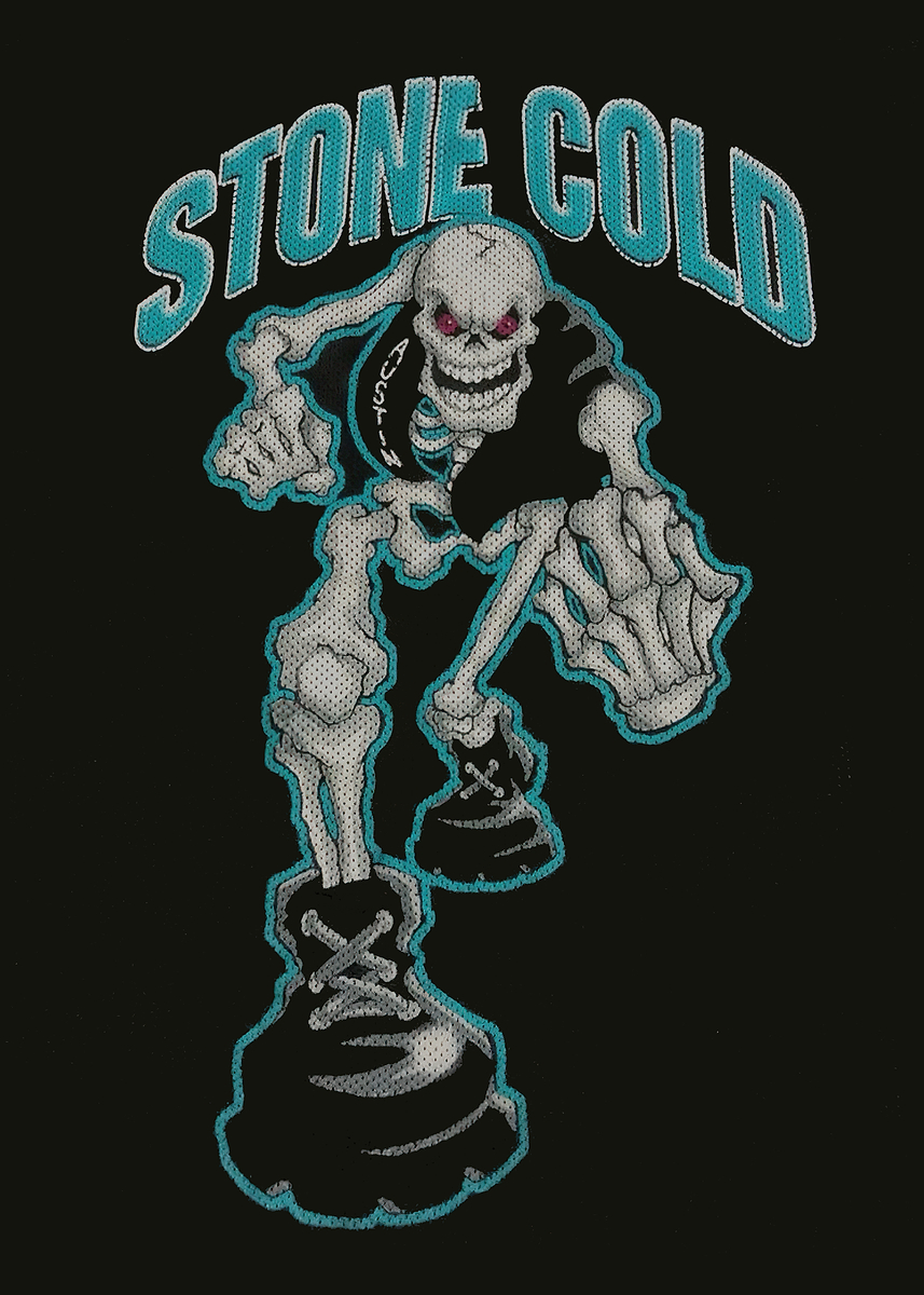 'Stone Cold Skeleton Graphic' Poster, picture, metal print, paint by ...