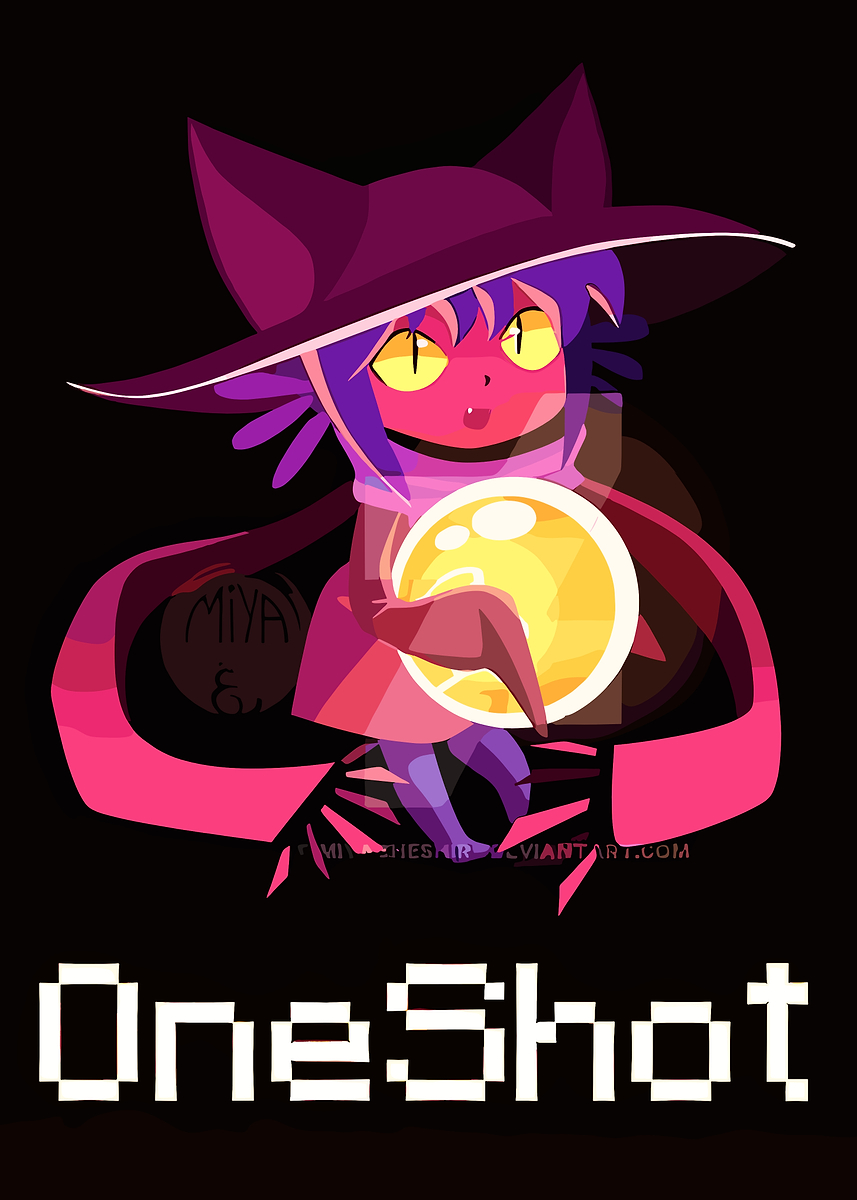 'OneShot Niko holding the sun' Poster, picture, metal print, paint by ...