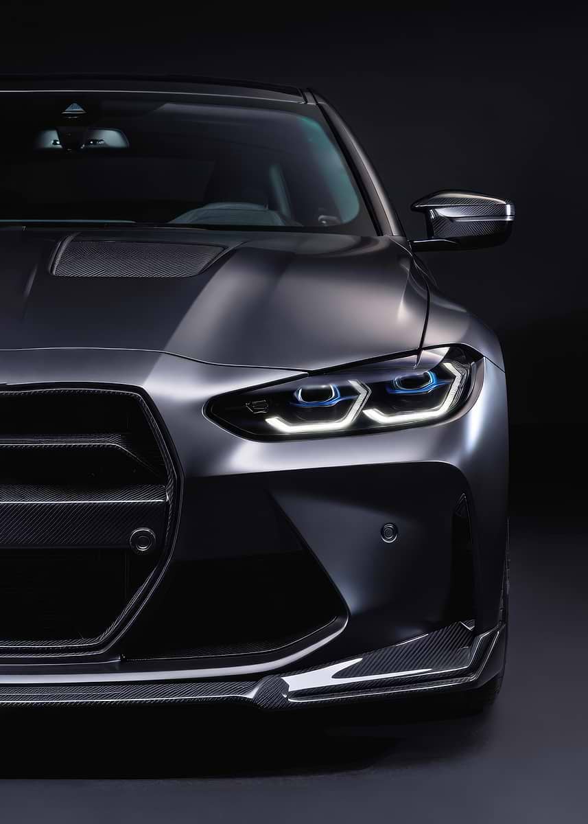 'Ultimate Aggression: Matte Black Performance Coupe Studio Portrait ...