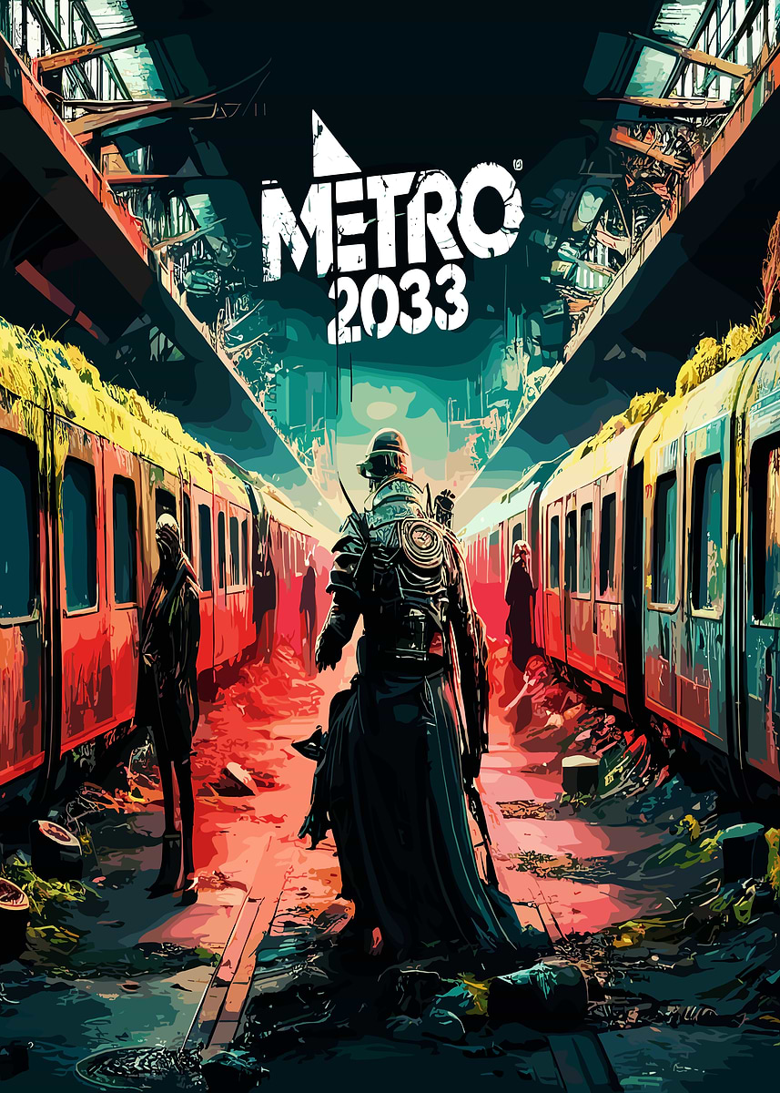 'Metro 2033 Post-Apocalyptic Train Station' Poster, picture, metal ...