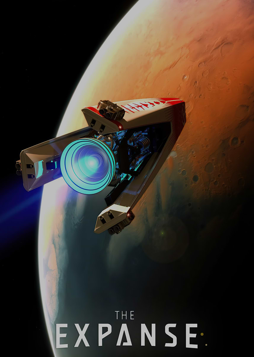 'The Expanse Spaceship' Poster, picture, metal print, paint by Turn ...
