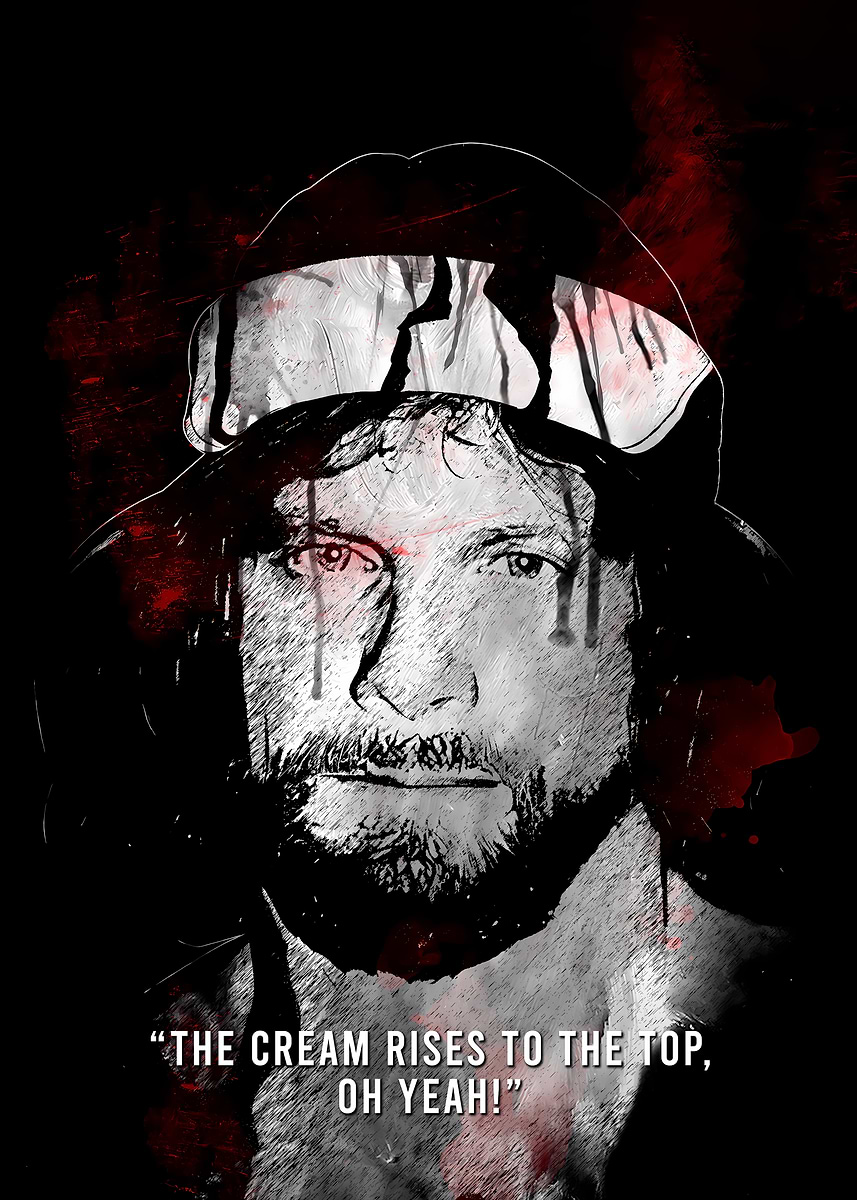 'Macho Man Randy Savage Portrait' Poster, picture, metal print, paint ...