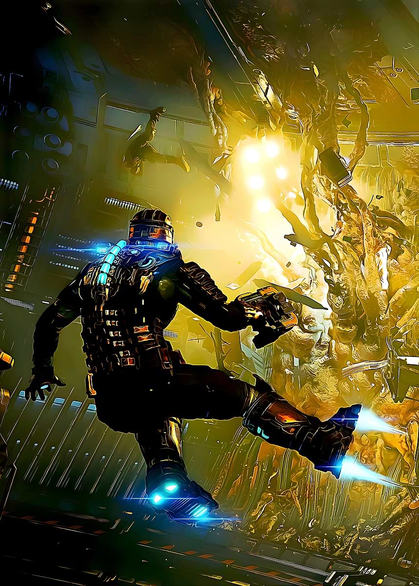 'Dead Space: Isaac Clarke in Action' Poster, picture, metal print ...