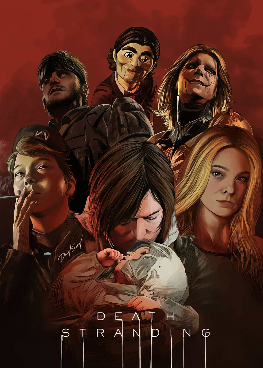 'Death Stranding characters digital art' Poster, picture, metal print ...