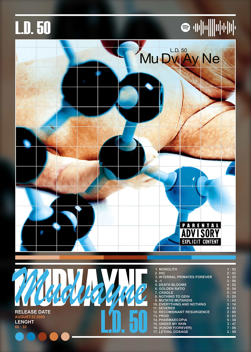 'Mudvayne L.D. 50 Album Cover' Poster, picture, metal print, paint by ...