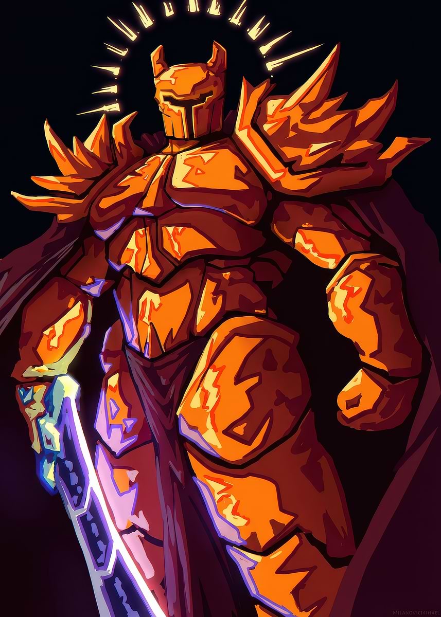 'Solar Flare armor Terraria. ' Poster, picture, metal print, paint by ...