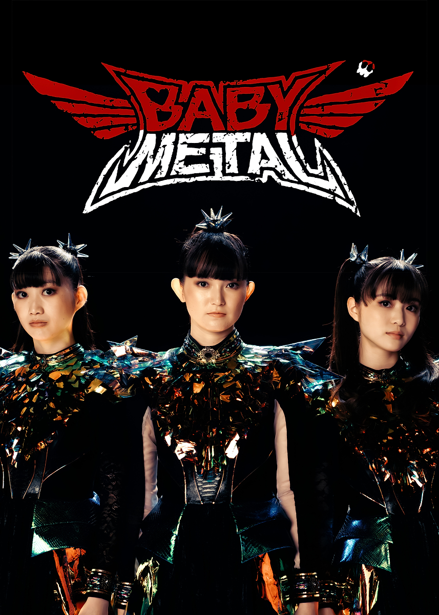'Babymetal Group Portrait' Poster, picture, metal print, paint by hasyu ...