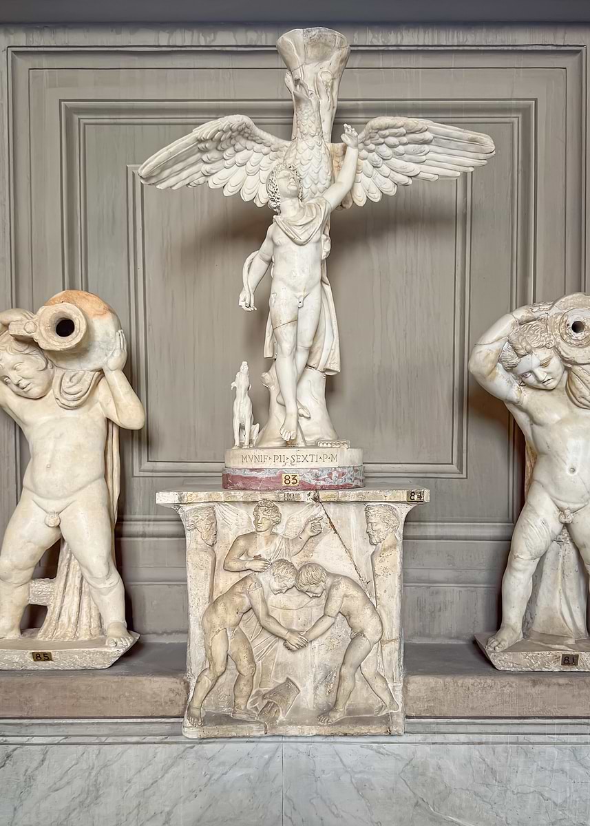 'Ancient Roman Marble Statues Display' Poster, picture, metal print ...