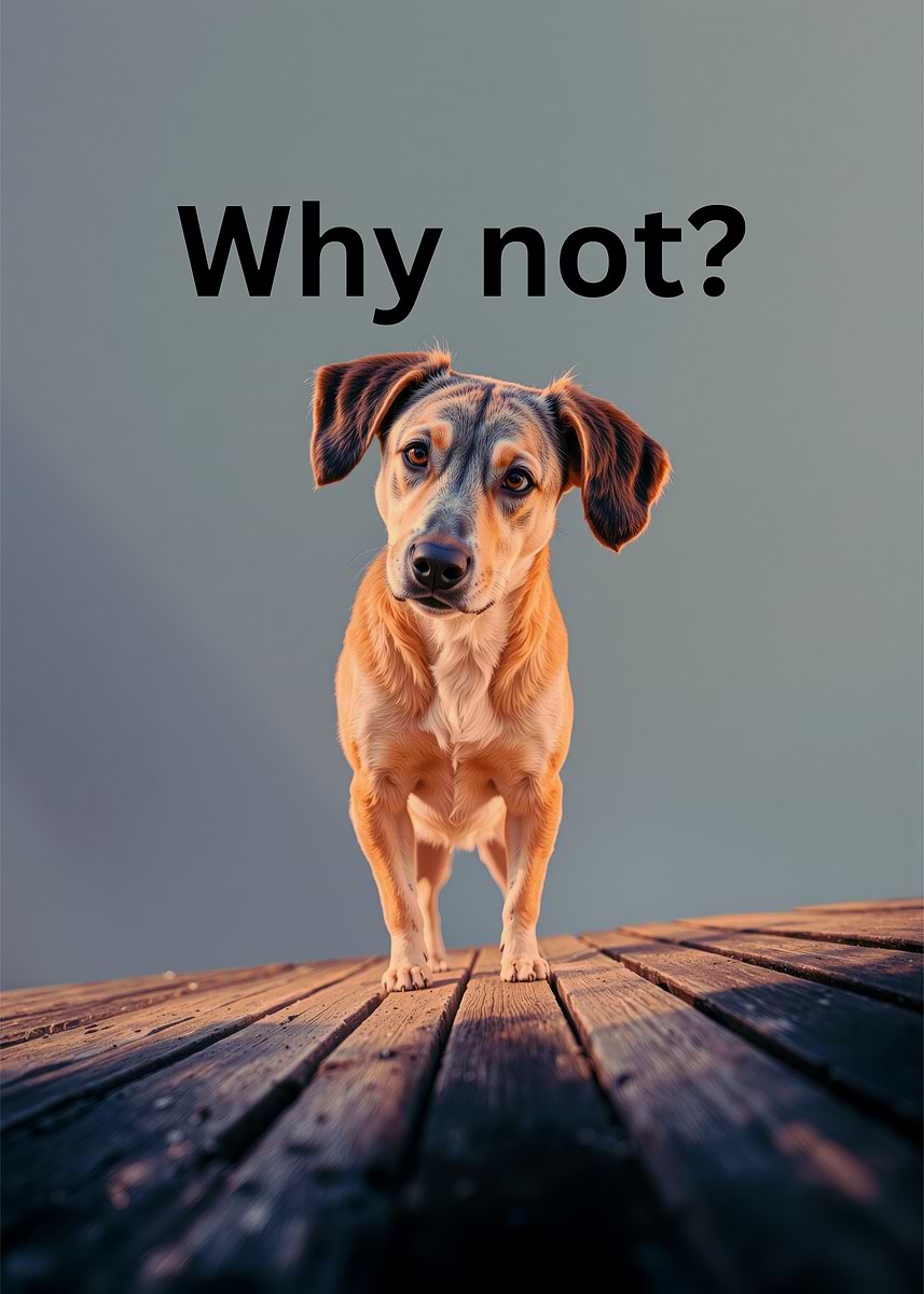 'Why Not?' Poster, picture, metal print, paint by Mark Vincent Verallo ...