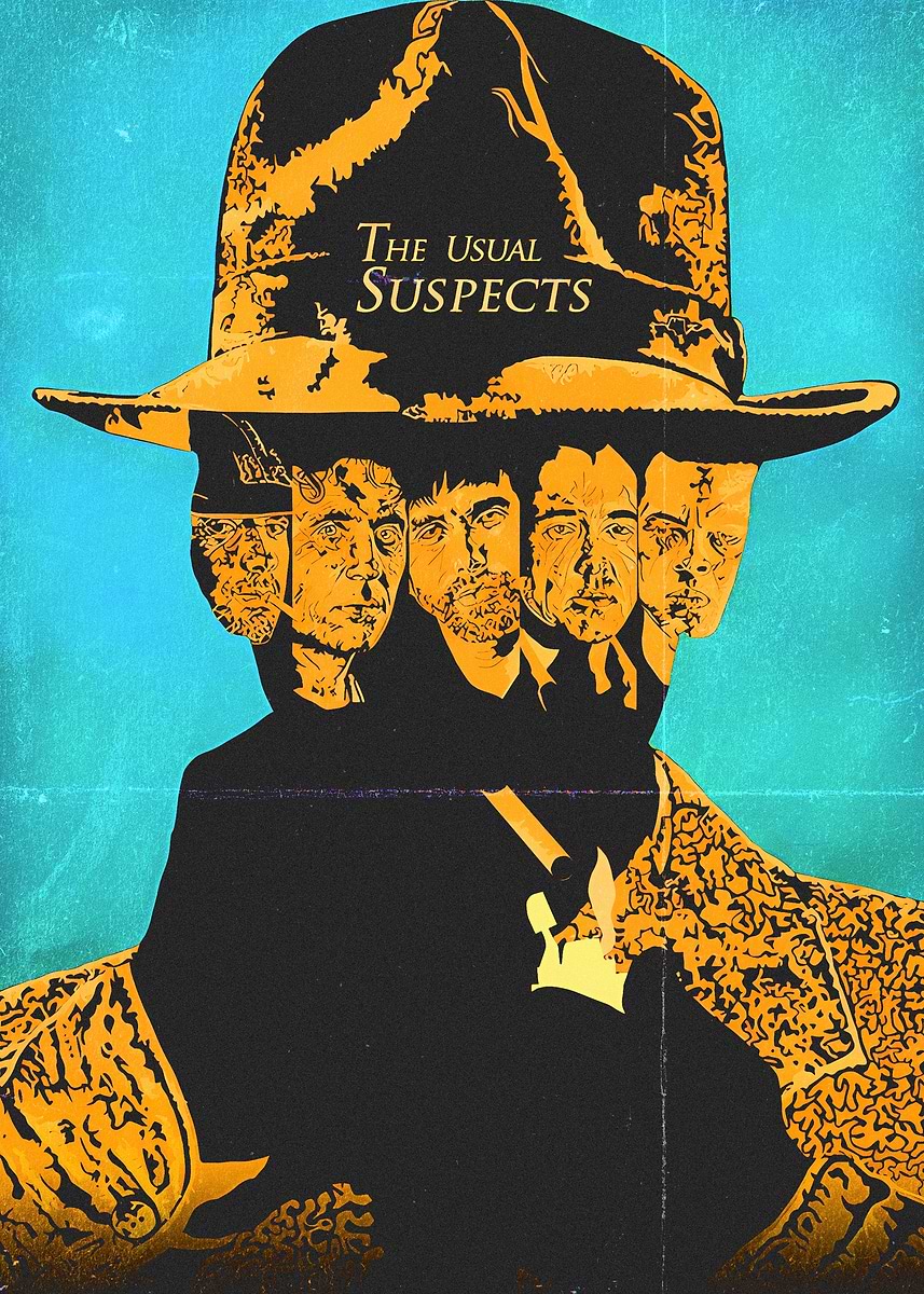 'The Usual Suspects Movie Poster Art' Poster, picture, metal print ...
