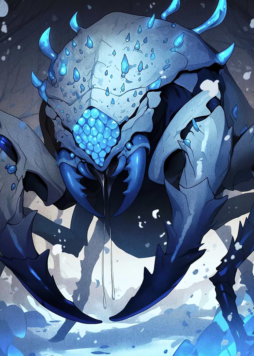 'Blue Alien Insect Creature ' Poster, picture, metal print, paint by ...