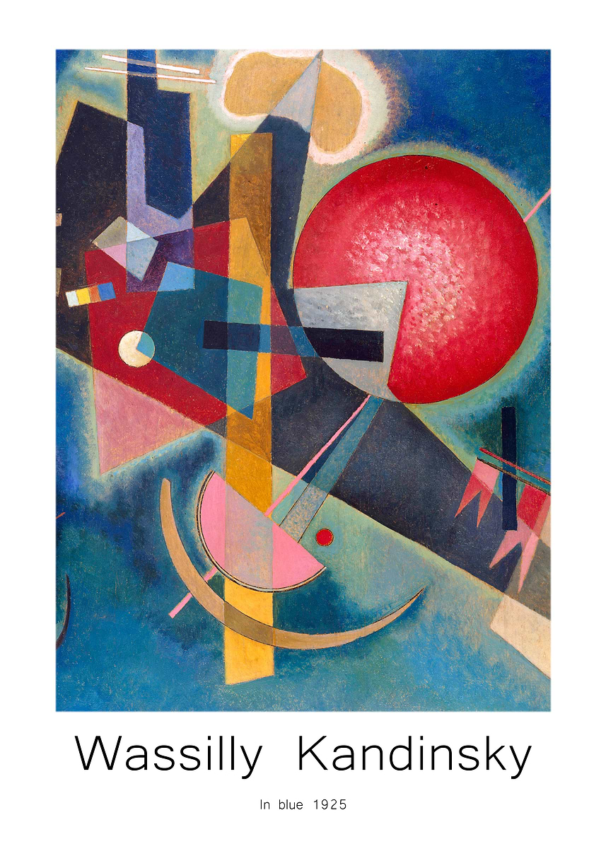 'Wassily Kandinsky: In Blue, 1925' Poster, picture, metal print, paint ...