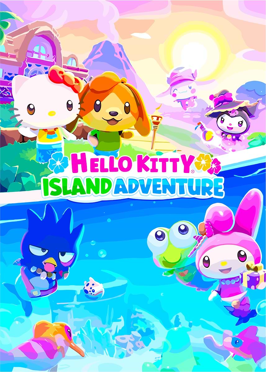 'Hello Kitty Island Adventure Game Cover Art' Poster, picture, metal ...