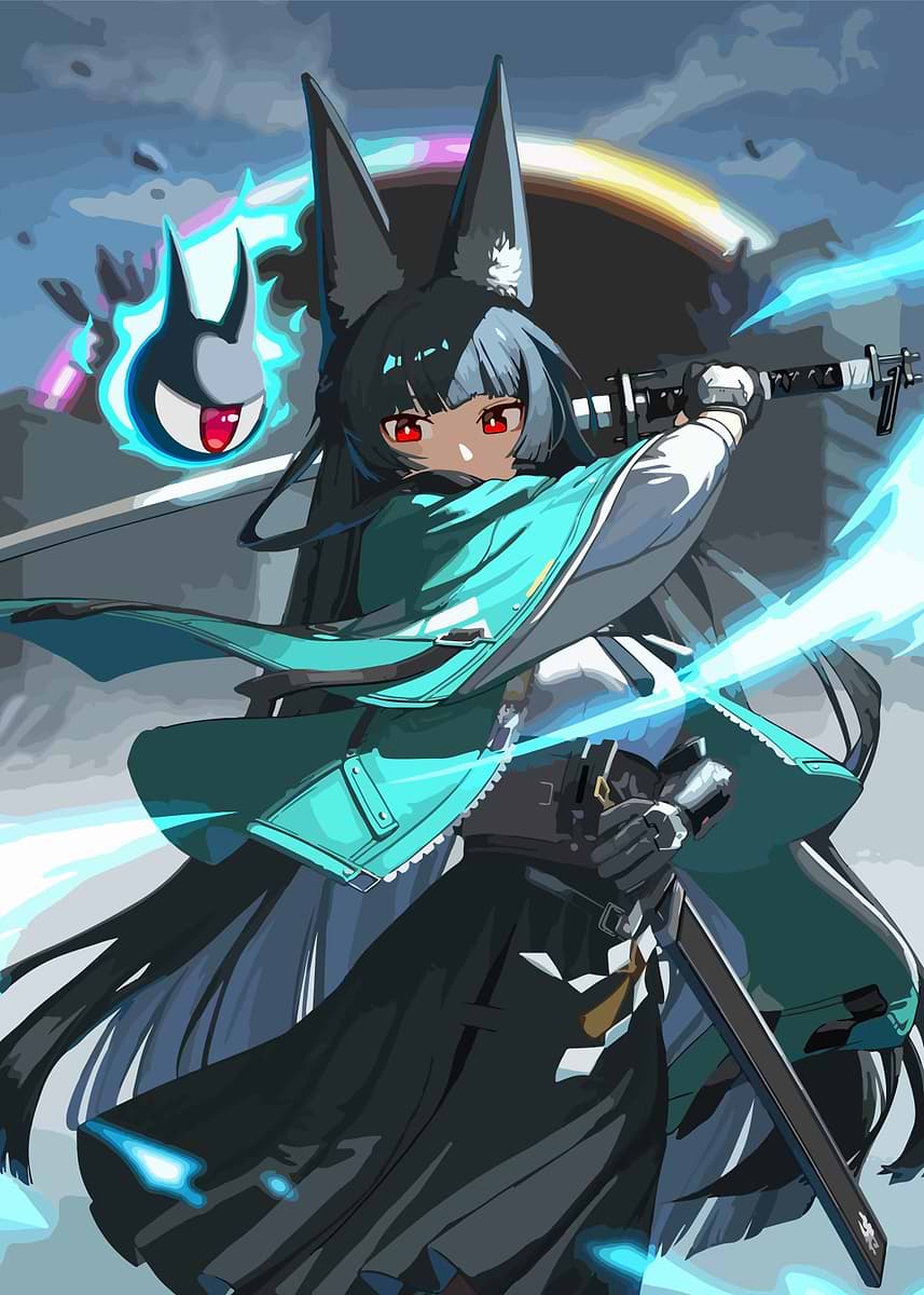 'Zenless Zone Zero Hoshimi Miyabi' Poster, picture, metal print, paint by DewyArt | Displate