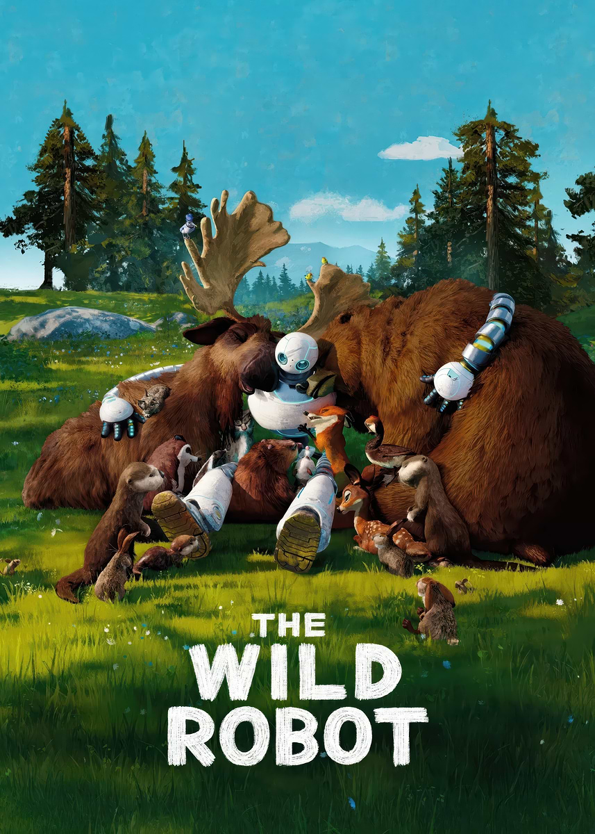 'The Wild Robot Book Cover' Poster, picture, metal print, paint by ...