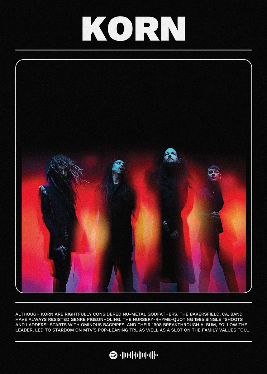 'Korn Band Poster' Poster, picture, metal print, paint by Thomasdesing ...
