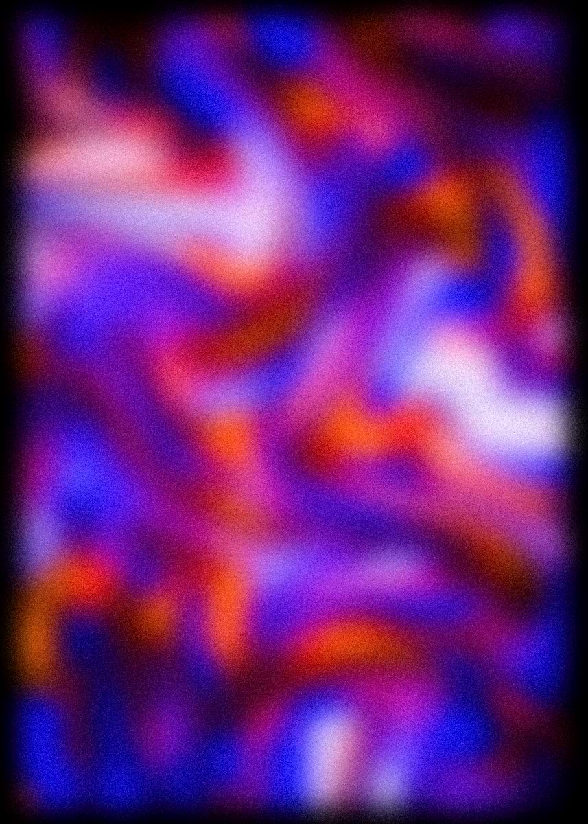 'Abstract Blurred Purple and Orange Design' Poster, picture, metal ...