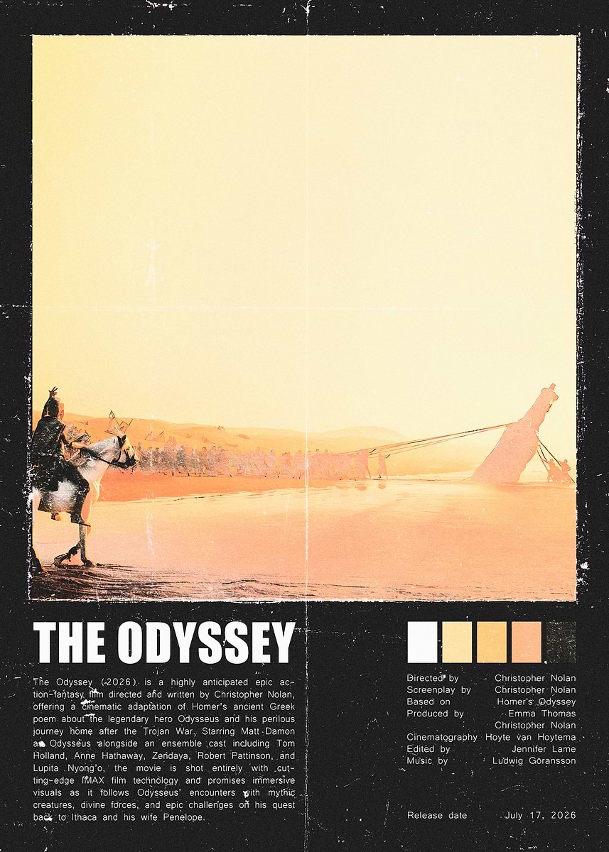 'The Odyssey Movie Poster' Poster, picture, metal print, paint by ...