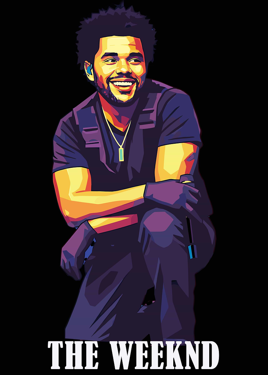'The Weeknd Portrait' Poster, picture, metal print, paint by khanArt ...