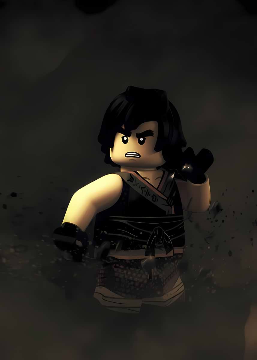 'LEGO Ninjago Cole Earth Ninja' Poster, picture, metal print, paint by ...