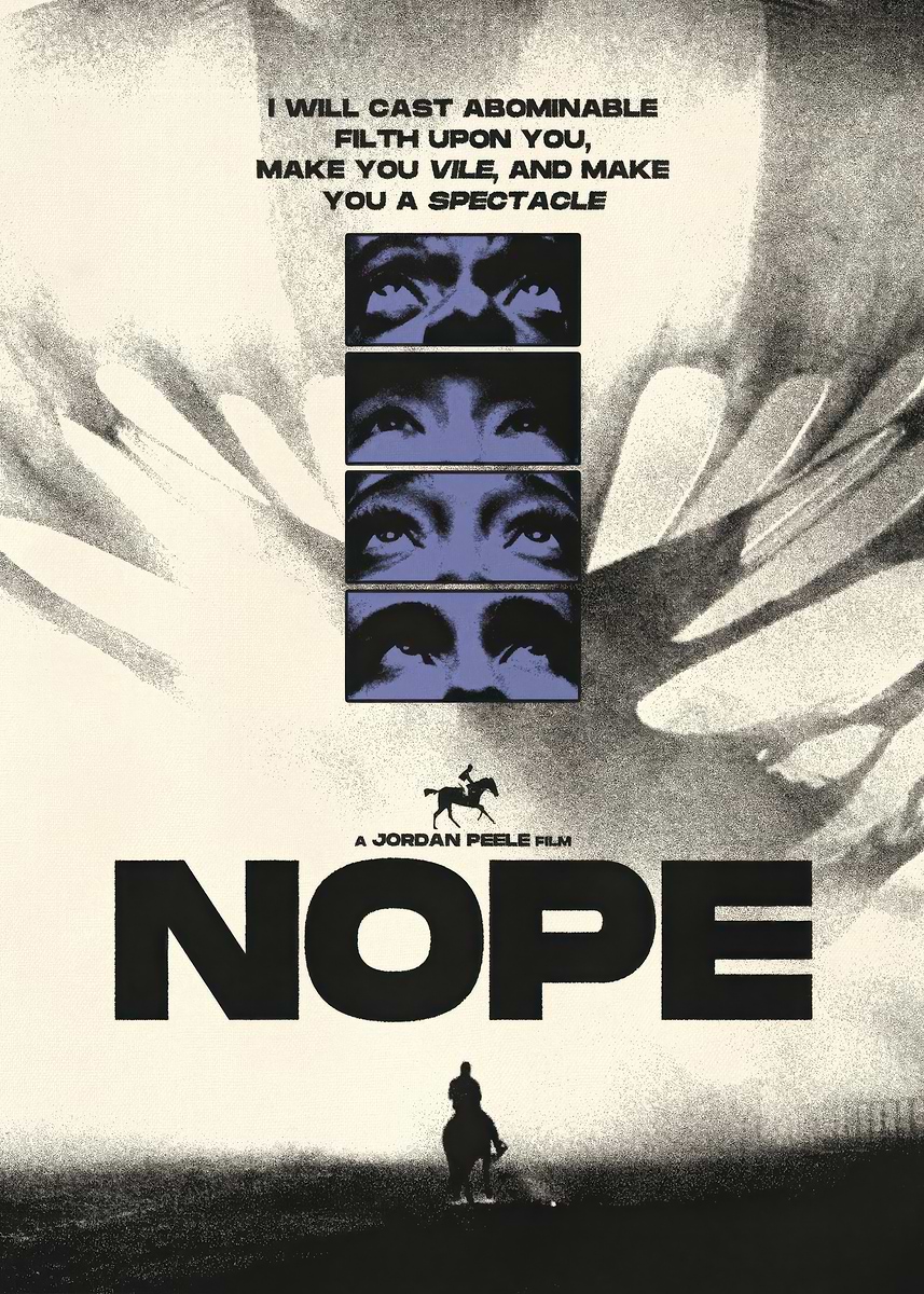 'Nope Movie Poster' Poster, picture, metal print, paint by ...