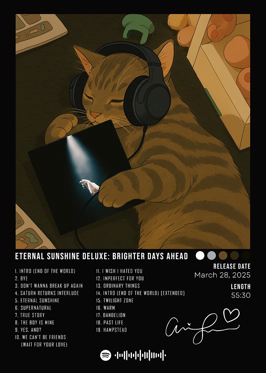 'Eternal Sunshine Deluxe Album Cover Art' Poster, picture, metal print ...