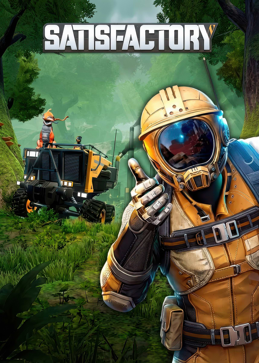 'Satisfactory Game Cover Art' Poster, picture, metal print, paint by ...