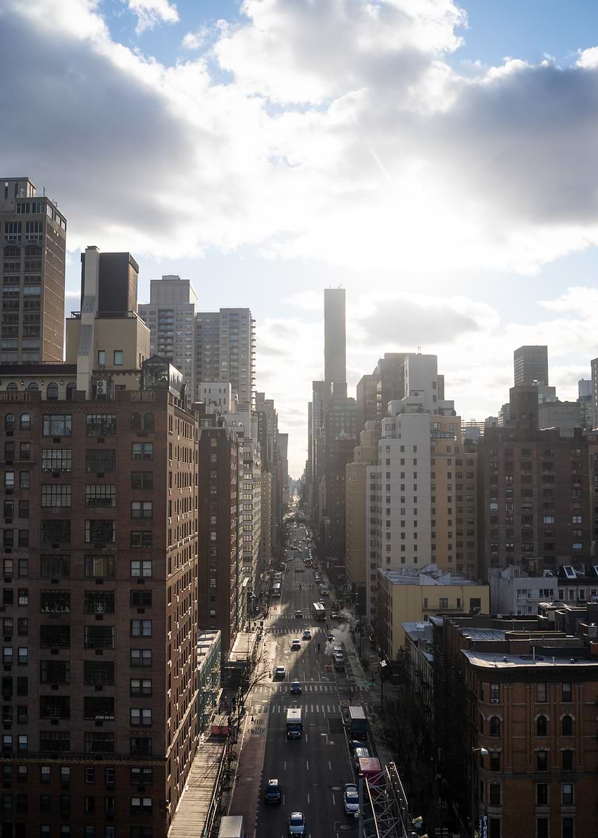 'New York City street view' Poster, picture, metal print, paint by ...