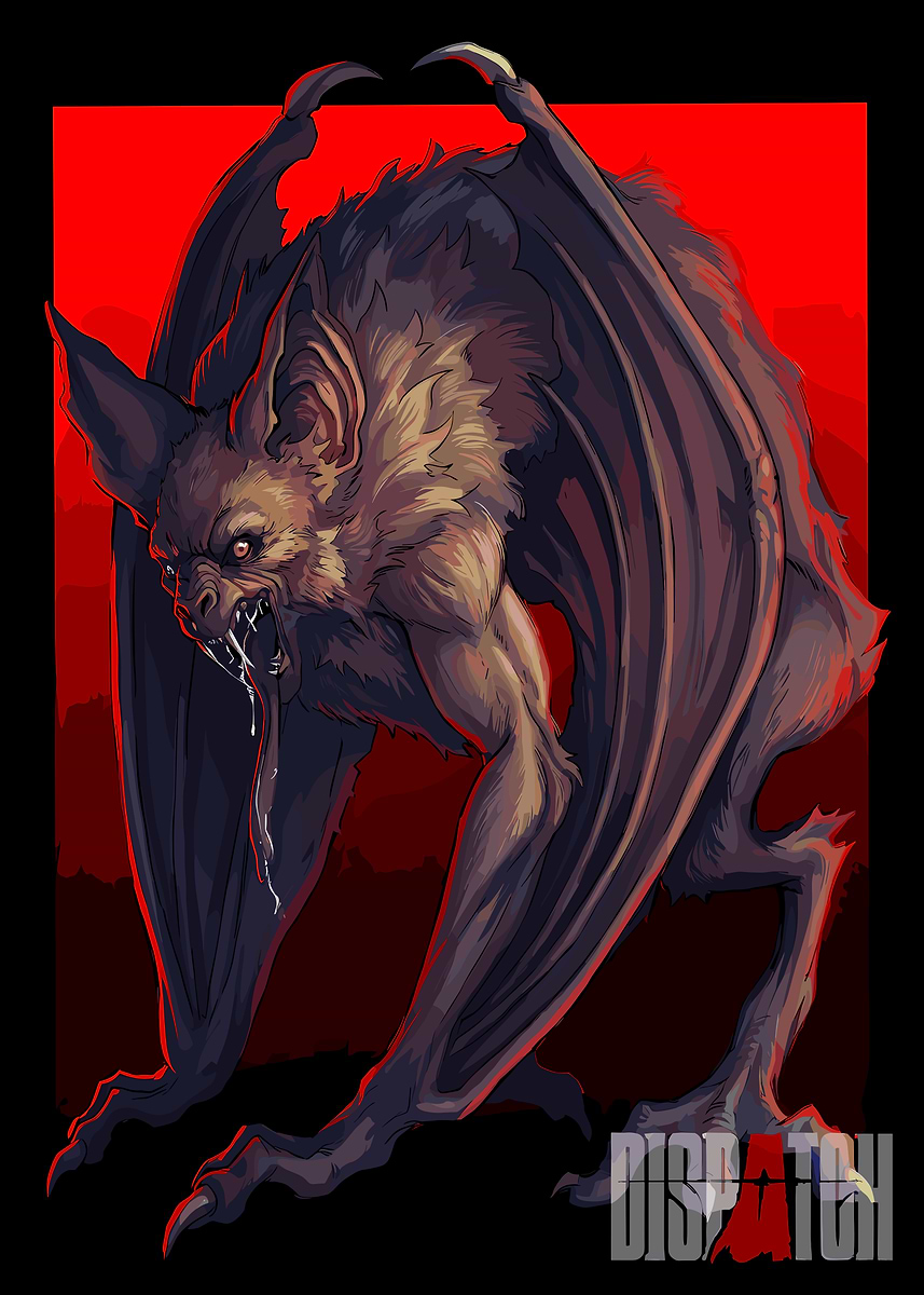 'Monster Bat Dispatch' Poster, picture, metal print, paint by waloopa ...
