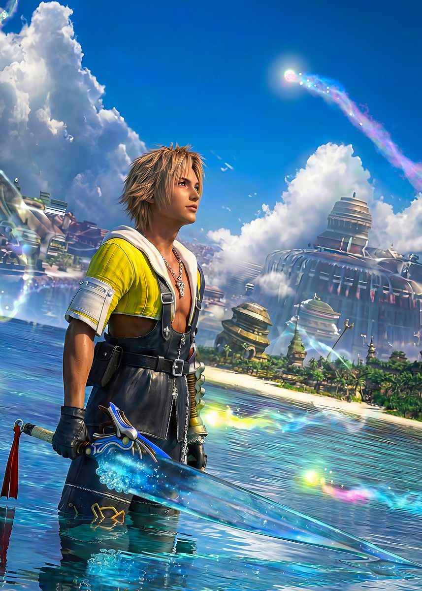 'Final Fantasy X Tidus ' Poster, picture, metal print, paint by misbah ...