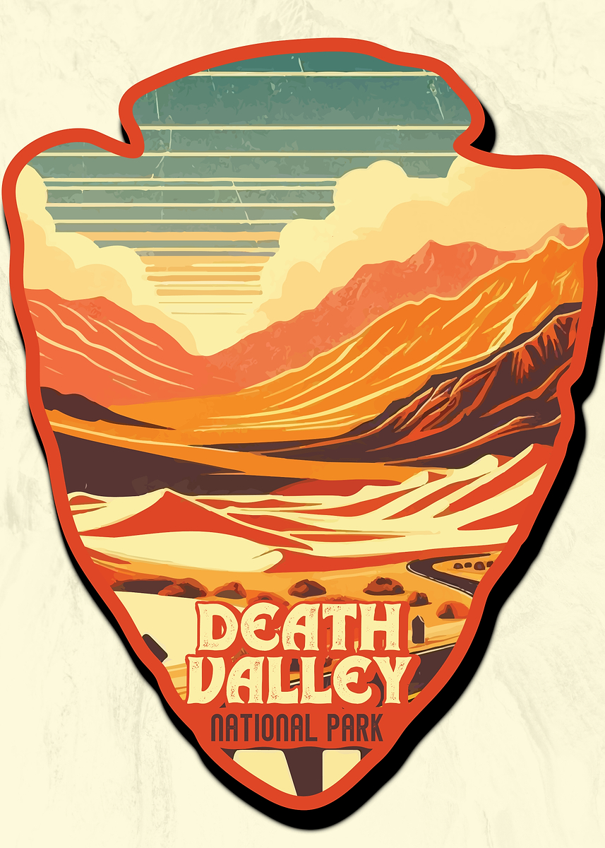 'Vintage Death Valley National Park, Retro National park, United States ...